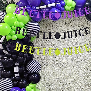 Beetle Birthday Party Banner Decorations, Halloween Christmas Glitter Beetle Themed Party Banner Supplies, Xmas Birthday Baby Shower New Year Holiday Party Banners Decor