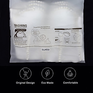 ELLACCI Women's Diamond Chain Mesh Bustier Crop Top Push Up Corset Top Bralet White Medium