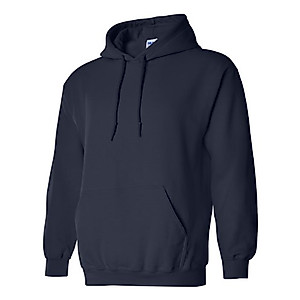 Gildan Blank Hoodie - Hooded Sweatshirt - Unisex Style 18500 Adult Pullover Navy