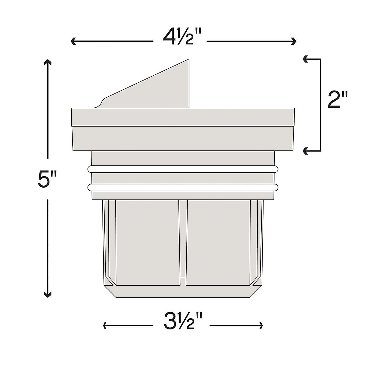 Hinkley Landscape Lighting Shielded Well Light – Highlights Important Landscape Features and Surfaces and Increases Home Security, Bronze Finish with Shield Cover to Protect Light, 15708BZ