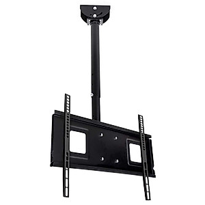 Displays2go Adjustable Ceiling TV Mount for 35 to 65 Inch Screens – Black (LTCEIL64)