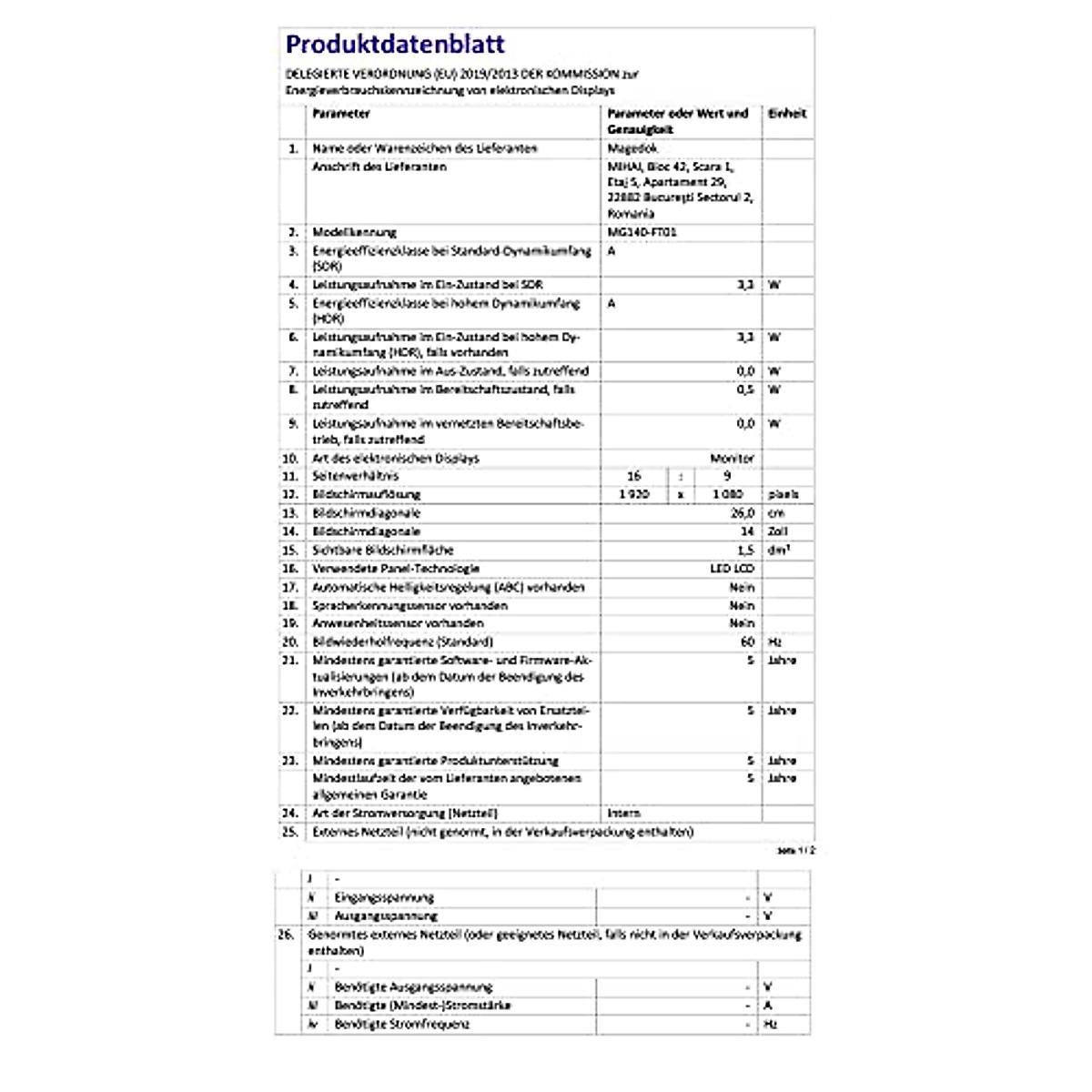Magedok Portable Monitor,14”Touchscreen Monitor,FHD 1080p,100% sRGB Display,with USB-C,HDMI,Mini DP,Folding Kickstand Extend Second Screen for Laptop/PC/Phone/Switch/Xbox