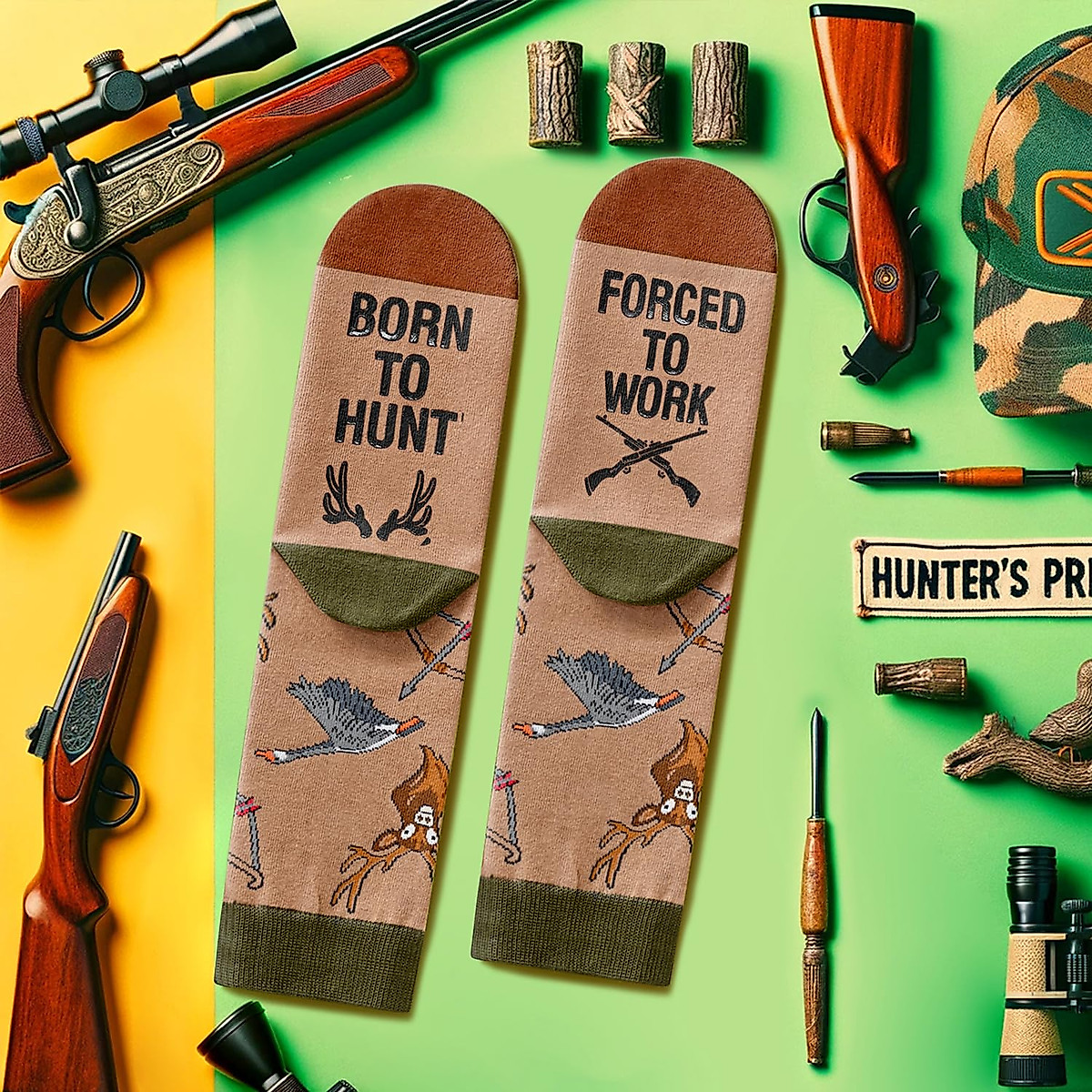 Zmart Hunting Gifts For Men Who Have Everything - Deer Hunting Gifts For Boys, Hunter Socks