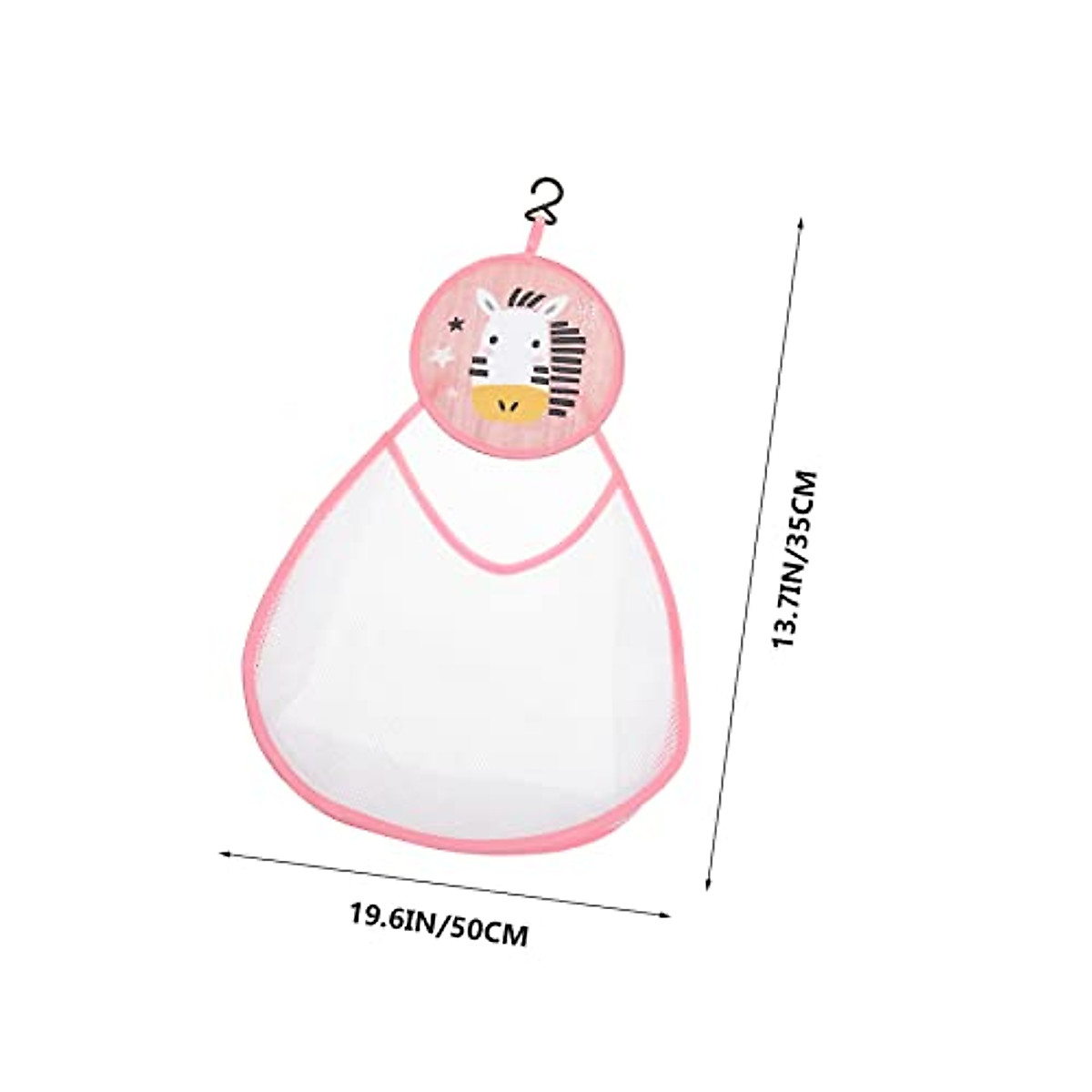 Kisangel Infant Bath Toys Household Bag -Zebra Pouch Caddy Toy Organizer Bathtub for Hanging Bathroom Shower with Bath Net Holder Baby Storage Multipurpose Mesh Hooks Kids Bath Toys