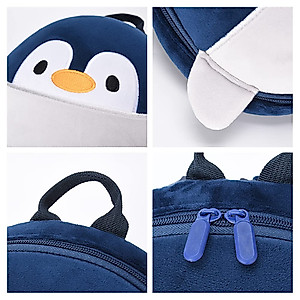 Toddler Backpack Leash for Baby,Child Backpack Harness,Cute Animal Backpack for Kid,Small Backpack Preschooler Leash(Penguin)