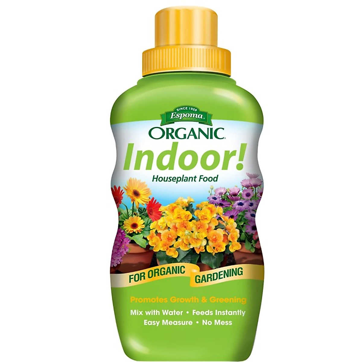 Espoma Organic 8 Ounce Concentrated Indoor! Plant Food - Indoor Plant Fertilizer for Large & Small Plants Like Pothos, Fiddle Leaf Fig, Monstera, Snake & Palms