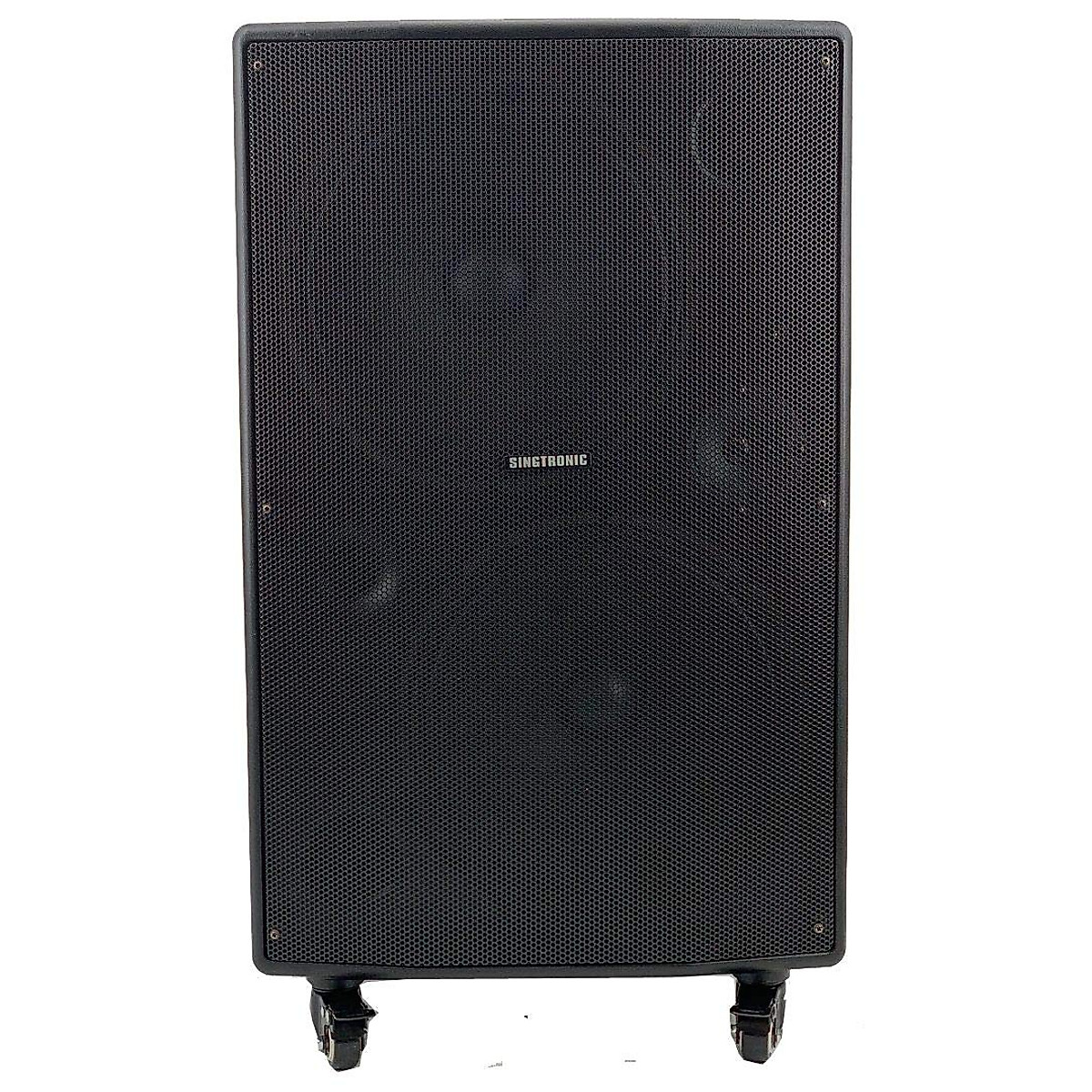 SINGTRONIC BT-1212Pro Professional 5000W Portable 12" Double Woofer Bluetooth Speaker via Unlimitted YouTube Karaoke Free: 2 x Wireless Microphone & Rechargeable Batteries