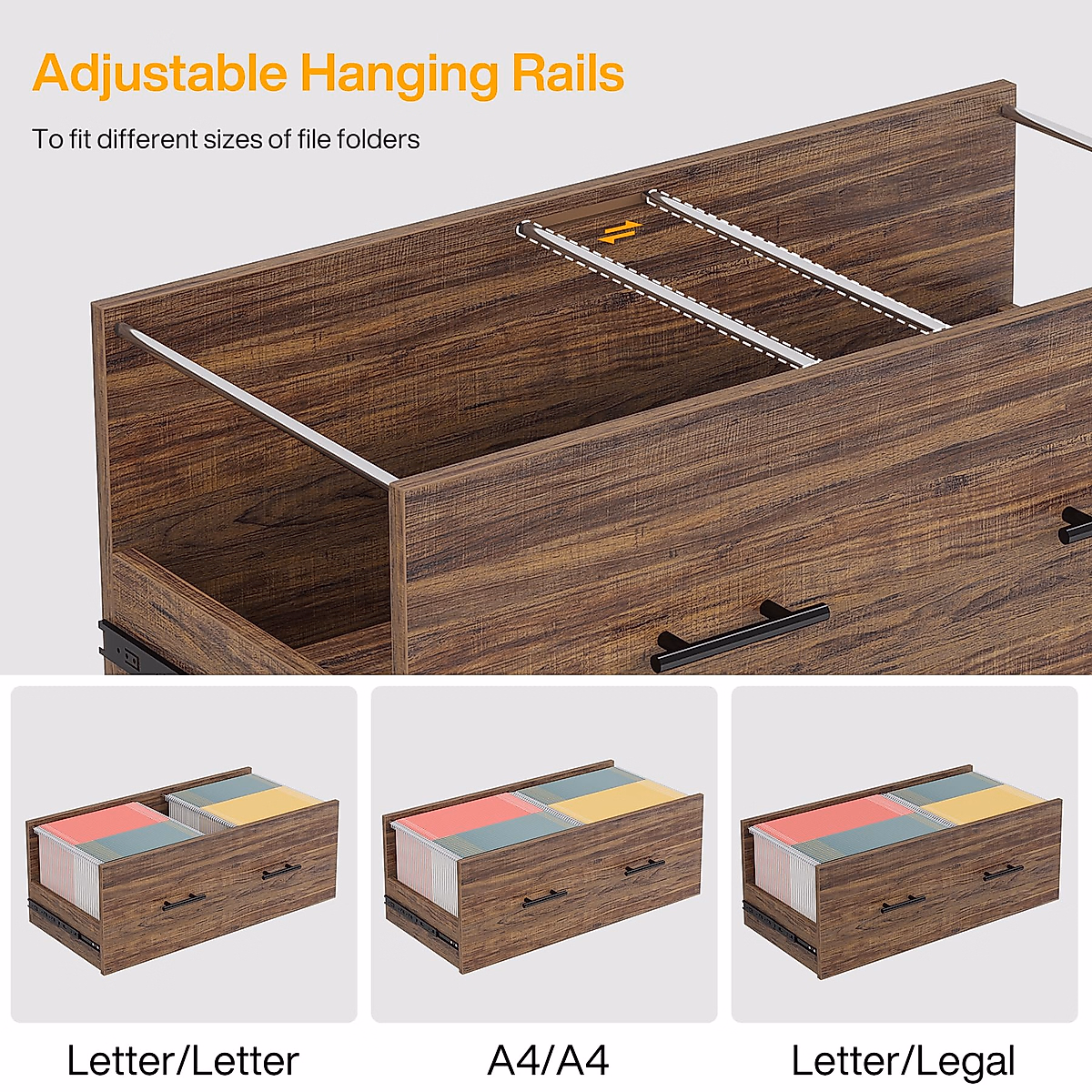 Tribesigns 4-Tier Bookshelf with 2 Drawers, Industrial Open Book Shelf Arched Bookcase, 70.8" Tall Storage Shelves Display Rack with LED Light and Metal Frame for Living Room (1, Grey)