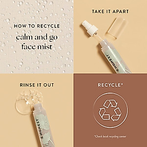 Honest Beauty Cooling Calm + Go Face Mist for Sensitive Skin | Pro-Vitamin B5 + Calming Phyto-Blend | EWG Verified, Vegan + Cruelty Free | 3.3 fl oz