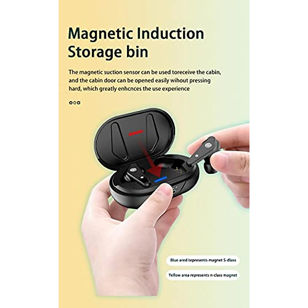 TWS Earphones Wireless Earbuds Headphones for REVVL V Plus 5G Phone, True Stereo Headset Hands-Free Mic Charging Case Compatible with T-Mobile REVVL V+ 5G Model