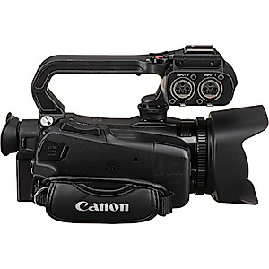 Canon XA40 Professional UHD 4K with Sony Headset, Video LED Light, 2 x 64gb Memory Card, Video/Photo Creator Software, Wide-Angle and Telephoto Lenses, Microphone and More (33pc Bundle) (Renewed)