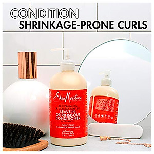 Sheamoisture Conditioner for Curly Hair Red Palm Oil and Cocoa Butter with Flaxseed Oil 13 oz