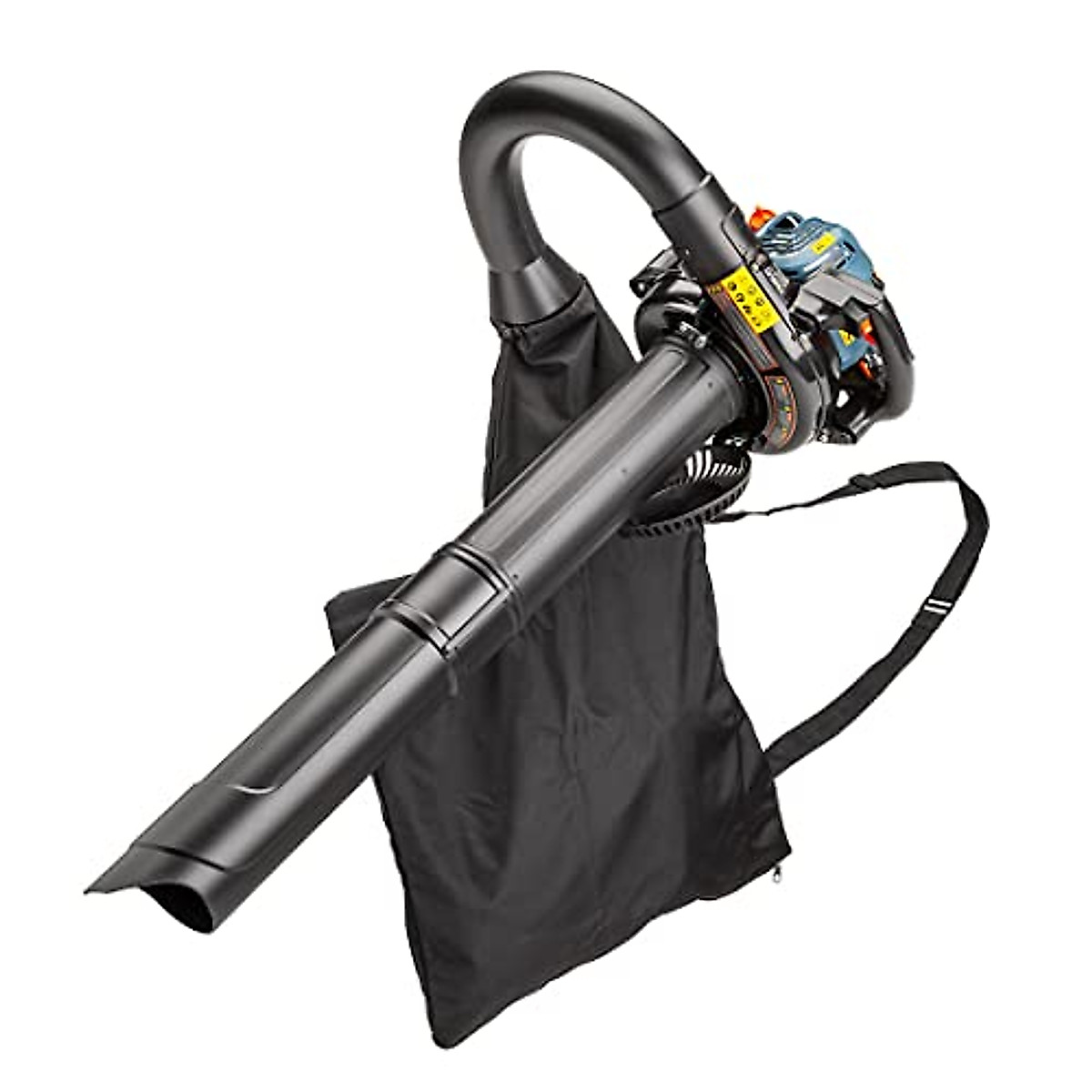 SENIX BLV4QL-M 31cc 4-Cycle Gas Powered Leaf Blower with Vac Kit, Blue