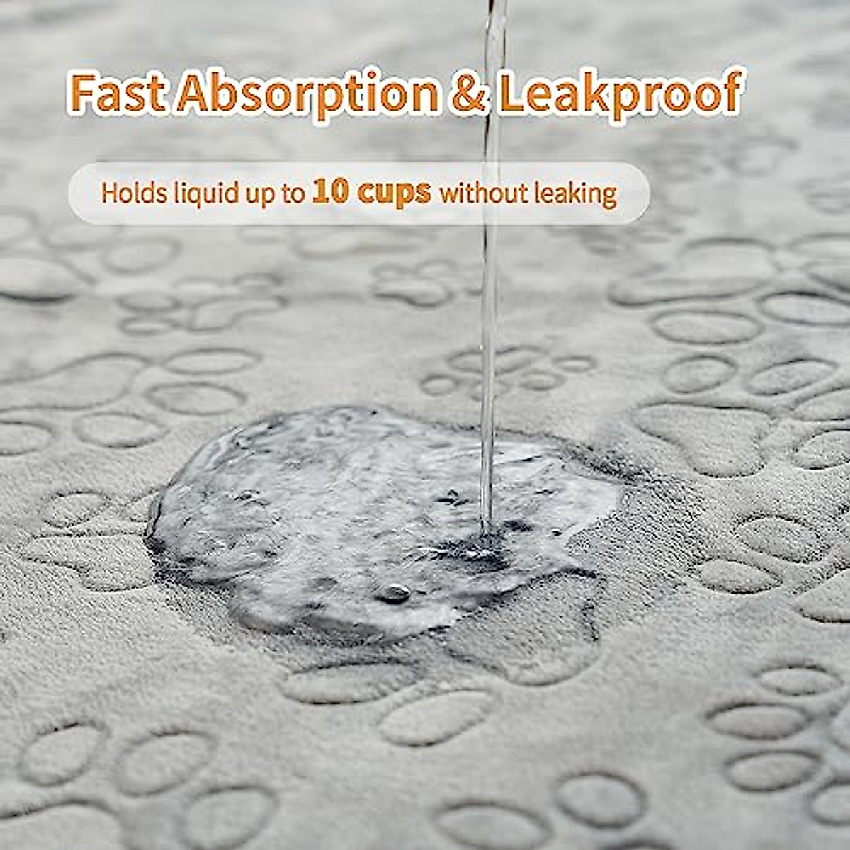 Qeils Reusable Puppy Pads, 2 Pack Washable Pee Pads for Dogs, Waterproof Non Slip Wee Wee pad, Absorbent and Leakproof Training Mats for Potty, Crate, Playpen, Bed, Sofa, 18"x 24"