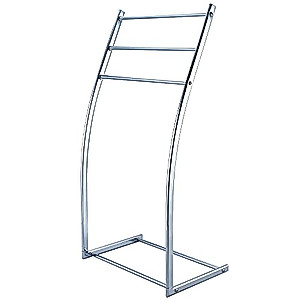 Kingston Brass SCC8251 Pedestal Steel Construction Towel-Rack, Polished Chrome