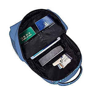 Oussma Stitch Backpack Girl's Boy's Adult's 16 Inch Double Strap Shoulder Light Weight School Bookbag Water Resistant Fits Laptop