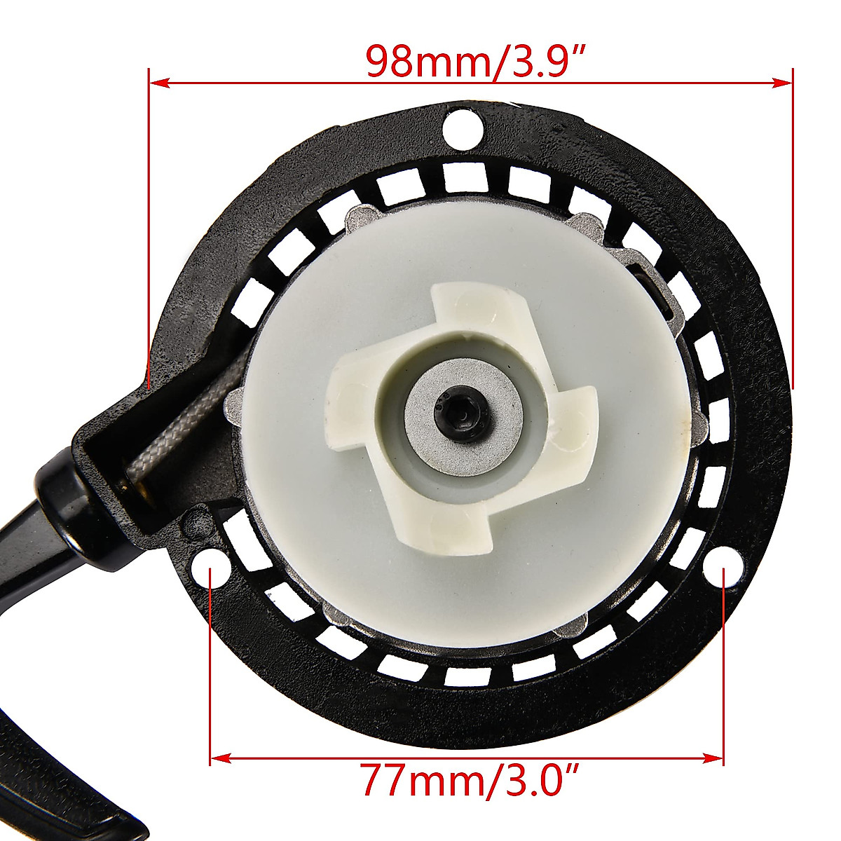 WOOSTAR Recoil Pull Starter Replacement for 2 Stroke 47cc 49cc 50cc Mini Pocket Bike Dirt Pit Bike