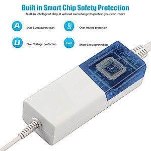 BXIZXD Charger for Wii U Gamepad, AC Power Adapter Charging Cord Replacement for Nintendo Wii U Gamepad