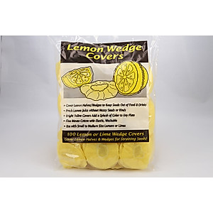 DeRoyal Lemon Wedge Stretch Wrap, Fine Woven Cotton, Washable, Yellow, 100-Count