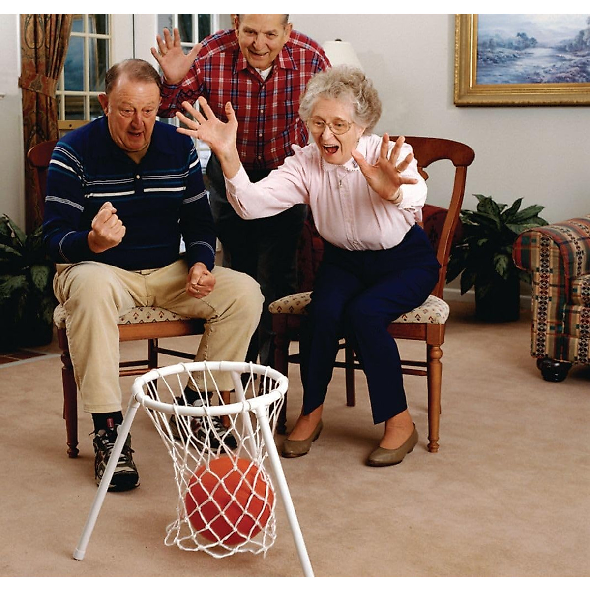 S&S Worldwide Floor Basketball Set