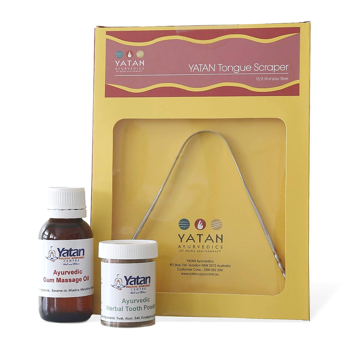 Yatan Ayurvedics Dental Care Kit - for Fresh Breath, Teeth Whitening & Good Oral Hygiene