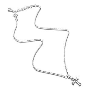 LUKIENY Dainty Sterling Silver Cross Necklace for Girls First Communion Gifts for Girls Confirmation Gifts for Teenage Girl Baptism Gifts Goddaughter Gifts (cross necklace for girls)