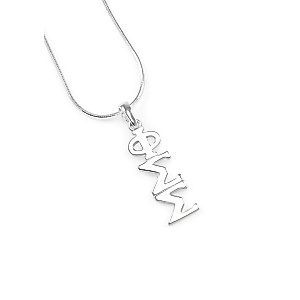 The Collegiate Standard Phi Sigma Sigma Sorority Sterling Silver Lavaliere Pendant