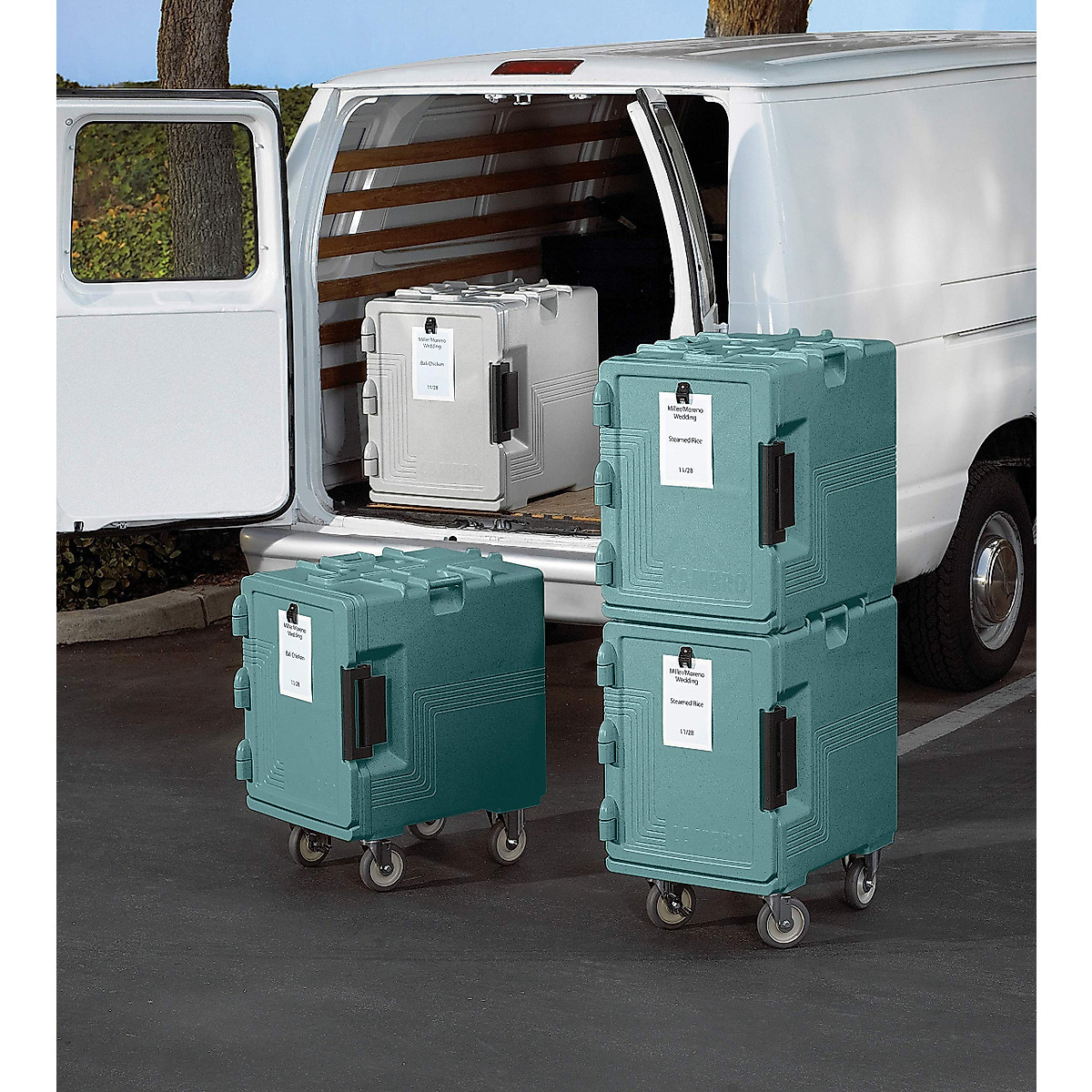 Cambro UPCS400401 Camcarrier UPCS Capacity 4 Full Size 4" Deep Pans Slate Blue Case of 1