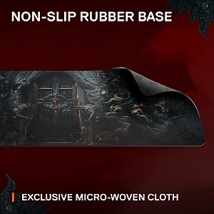 SteelSeries QcK Gaming Mouse Pad - Diablo IV Edition - XXL Thick Cloth