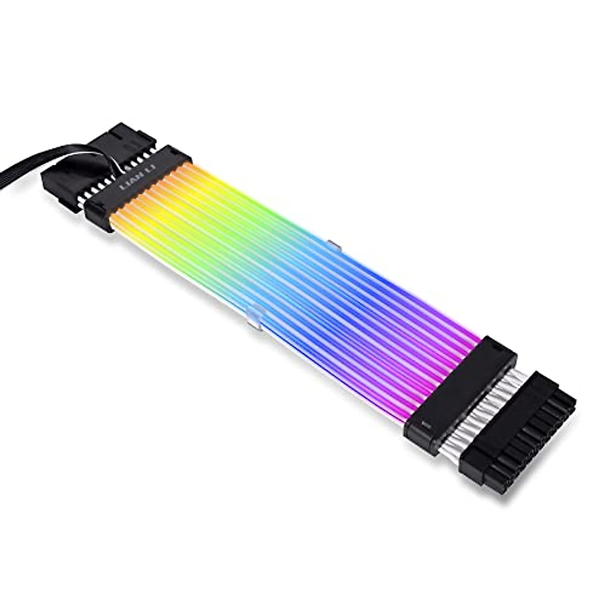 Lian Li Strimer Plus V2 24 Pin (PW24-PV2) -Addressable RGB Power Extension Cable (Strimer L-Connect 3.0 Controller Included), Black & UNI Fan SL-Infinity 120 RGB Triple Pack Black with Controller
