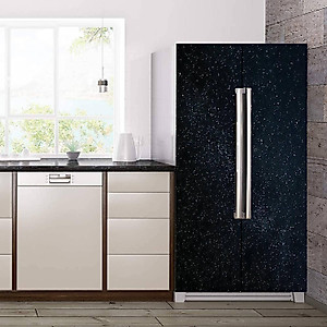 Self Adhesive Vinyl Refrigerator Wrap Set Very Sky Door Mural Sticker Removable Fridge Sticker Full Door Cover Peel and Stick Kitchen Decor