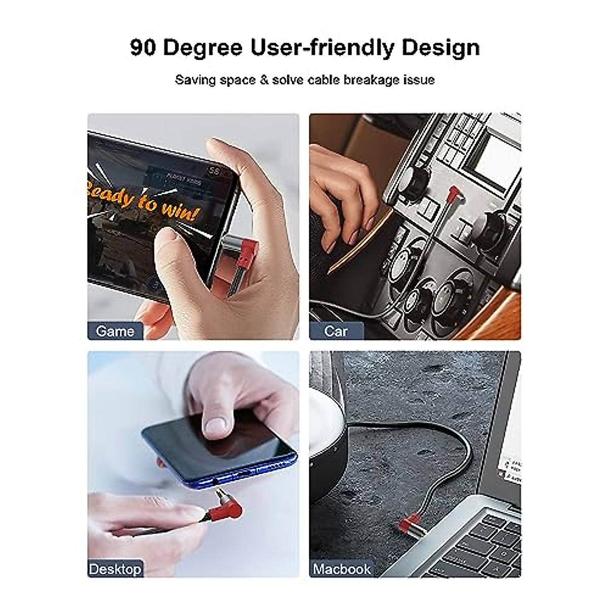 ANYPLUS Aux Cord, Headphone Jack to Headphone Jack Aux Cable 90 Degree 3.5mm Audio Cable Male to Male Fish Wire Braided Auxiliary Cord for Android for Car Compatible with iPhone,iPod,iPad,Speakers