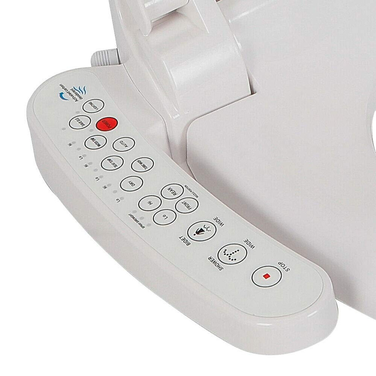 Heated Bidet Toilet Seat Round with Adjustable Water Temperature- Electric Smart Bidet Seat with Massage Function, Night Light | 1300W Flushing Power | Fits Standard Toilets