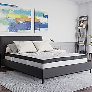 Flash Furniture Capri Comfortable Sleep 10" Hybrid Pocket Spring and Foam Mattress in a Box, Foam Pocket Spring Hybrid Mattress, Queen