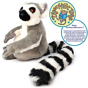 TigerHart Ringo The Ring-Tailed Lemur - 21 Inch Stuffed Animal Plush