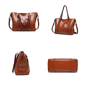 ZOSIVEB Hobo Purses Handbags for Woman Crossbody Large Handbag for Ladies Shoulder Vegan Fashion Leather Tote Bag (Red)