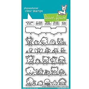 Lawn Fawn LF3164 Simply Celebrate More Critters 4X6 Clear Stamp Set