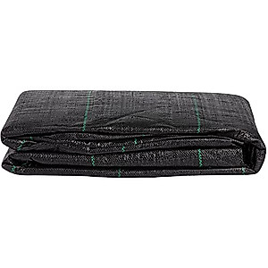 VEVOR Weed Fabric Barrier Heavy Duty, 12.5x50ft 3.5oz Weed Blocker Fabric, Woven Landscape Fabric, Garden Fabric Weed Barrier, Weed Control Fabric Ground Cover, Geotextile Fabric, Gardening Mat, Black