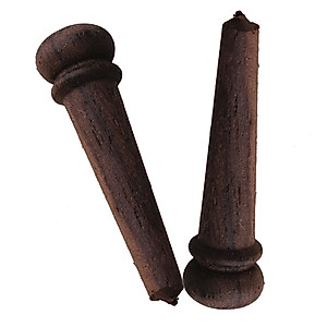 BQLZR Acoustic Guitar Rosewood Bridge Pins W/PEARL Shell Dot Wooden Acoustic Guitar Pegs Pack of 6