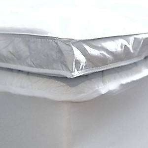 Down Etc Mattress Topper Essential Feather Bed with Baffle Box Construction, King, White