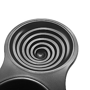HOMOW 3D Giant Cupcake Pan, Non-Stick Carbon Steel Jumbo Cupcake Pans, Large Cupcake Mold NS8-001 (15.35" x 8.07" x 3.23")