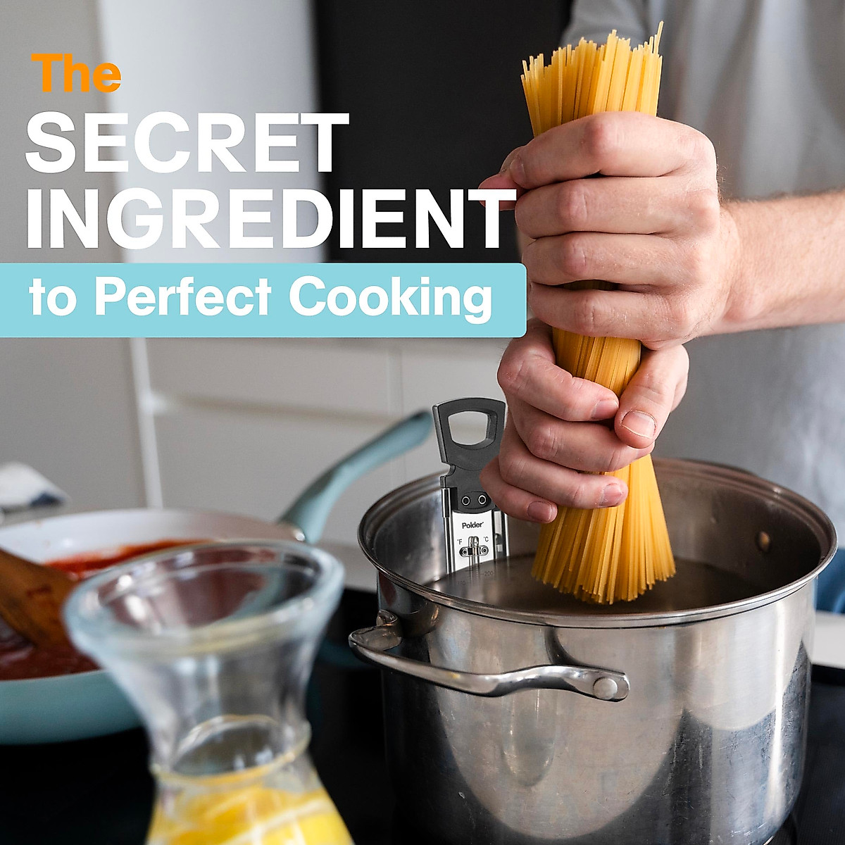 Candy Thermometer Deep Fry/Jam/Sugar/Syrup/Jelly Thermometer with Hanging Hook Cooking Thermometer Food Thermometer Quick Reference Temperature & Pot Clip