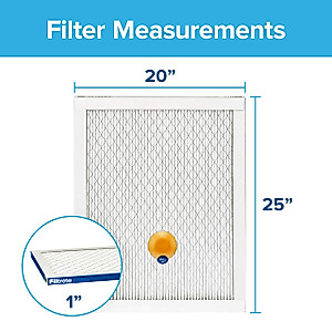 Filtrete 16x25x1, Smart Replenishable AC Furnace Air Filter, MPR 2200, Premium Allergen & Home Pollutants, 2-Pack (Exact Dimensions 15.72 x 24.72 x 1.1)