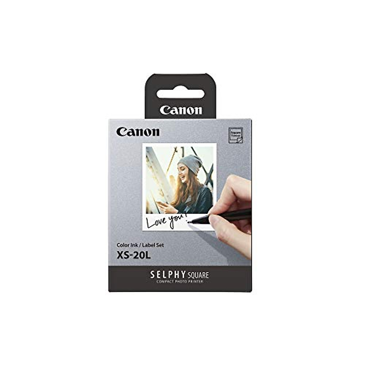 Canon Color Ink/Label Set XS-20L (20 Sheets), Compatible to Canon SELPHY Square Printer