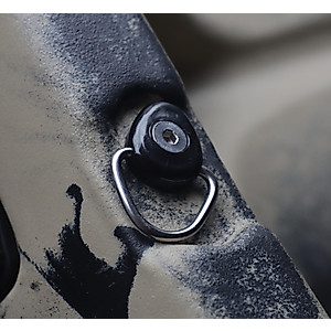 12 Pack of Fishing Rigging D-Ring Kayak with 304 M6 Screw Kit for Boat Canoe Kayak,Give Free Install Tools (Ellipse)