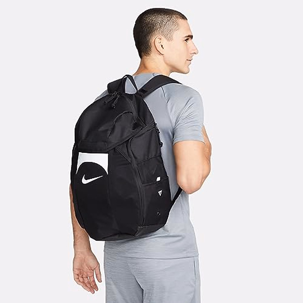 Nike Academy Team Backpack 30L with Storm-FIT technology (Black/White)