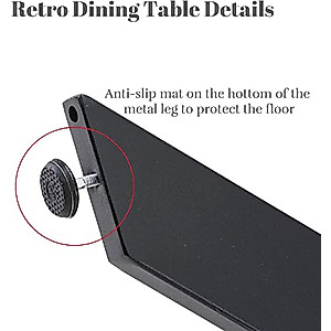 NIERN Round Dining Table with Chromed Legs, 35.5 in Marble Modern Small Kitchen Table for Kitchen Dining Room (Grey)