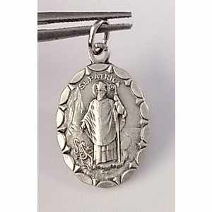 SAINT PATRICK MEDAL - OVAL SHAPE - PATRON SAINT of IRELAND -100% MADE in ITALY