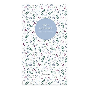 Filofax Calendar Diary Refill, Personal/Compact Size, Week-to-View, Garden Minimal Diary Pack, Multilingual: Five Languages, 2024 (C68492-24)