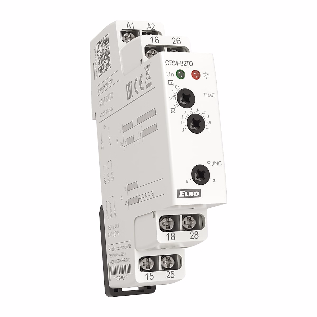 Elko CRM-82TO-UNI, 2 Function ON Delay/True Off Delay Timer Relay